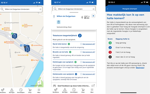 ‘Haltehulp’ functie in GVB app ondersteunt reizigers - Vervoerregio ...
